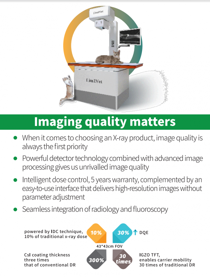 32KW Vet Medical Equipment Real Time Fluoroscopy Machine DR